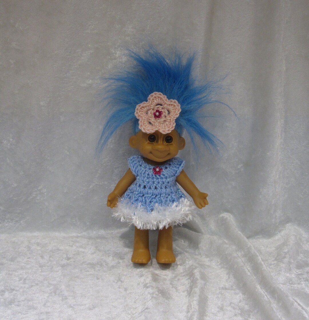 Made to Fit Your 7" TRACEY TROLL Doll, Handmade Outfit ~ Crochet Dress ...