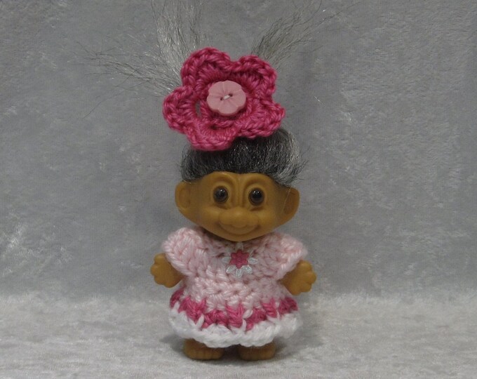 Made to Fit 3 Inch Troll Dam, Russ & Wishnik Dolls ~ Handmade Crochet ...