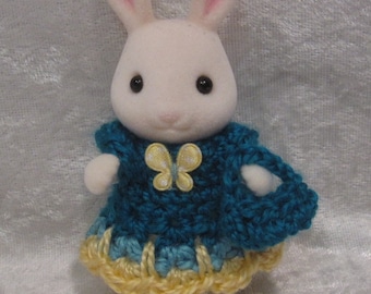 Calico Critter MOTHER Handmade Crochet Doll Clothes, Crochet Outfit ...