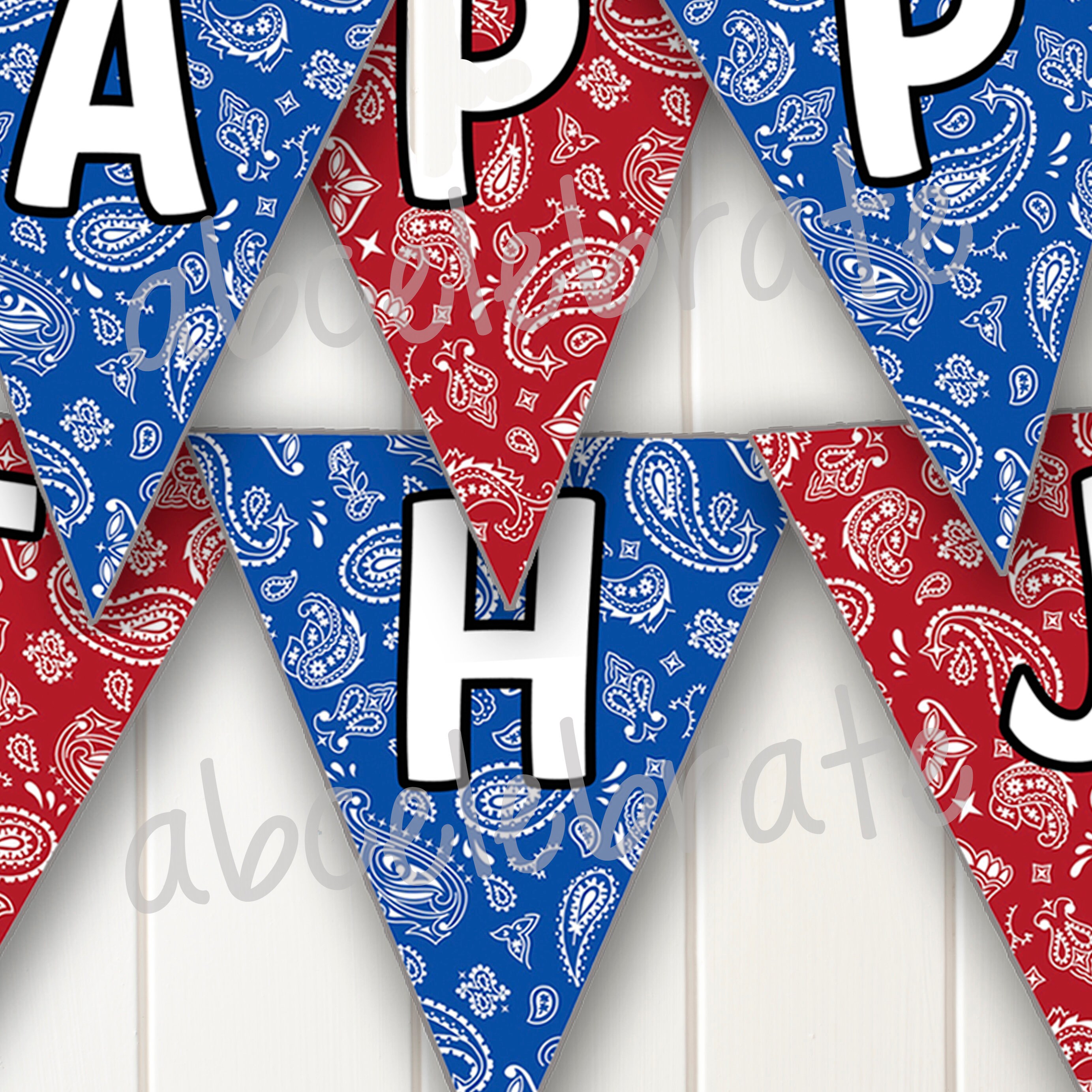 Happy 4th July Banner - Printable Party Bunting | DIY Digital July ...