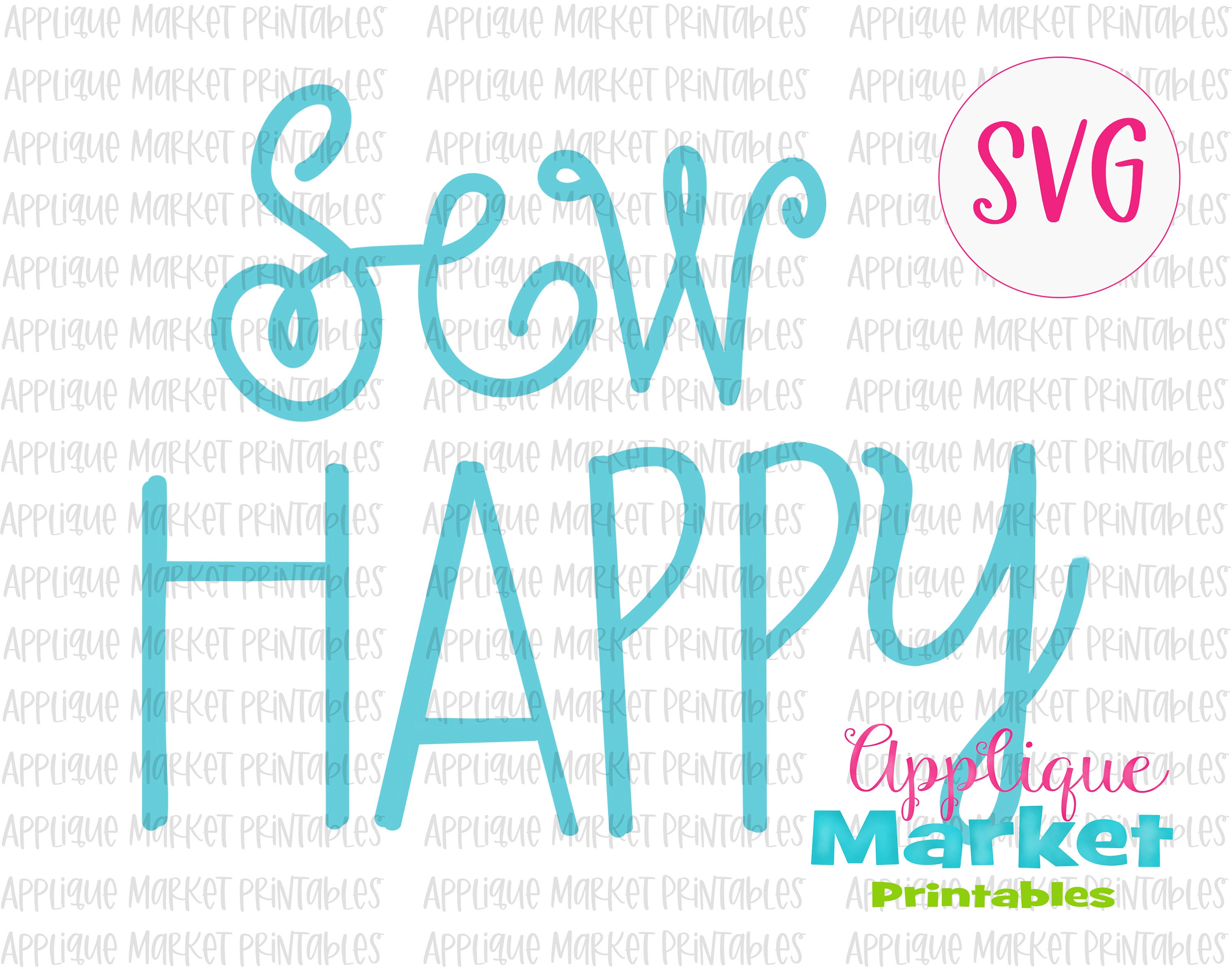 EXCLUSIVE Sew Happy SVG - Etsy