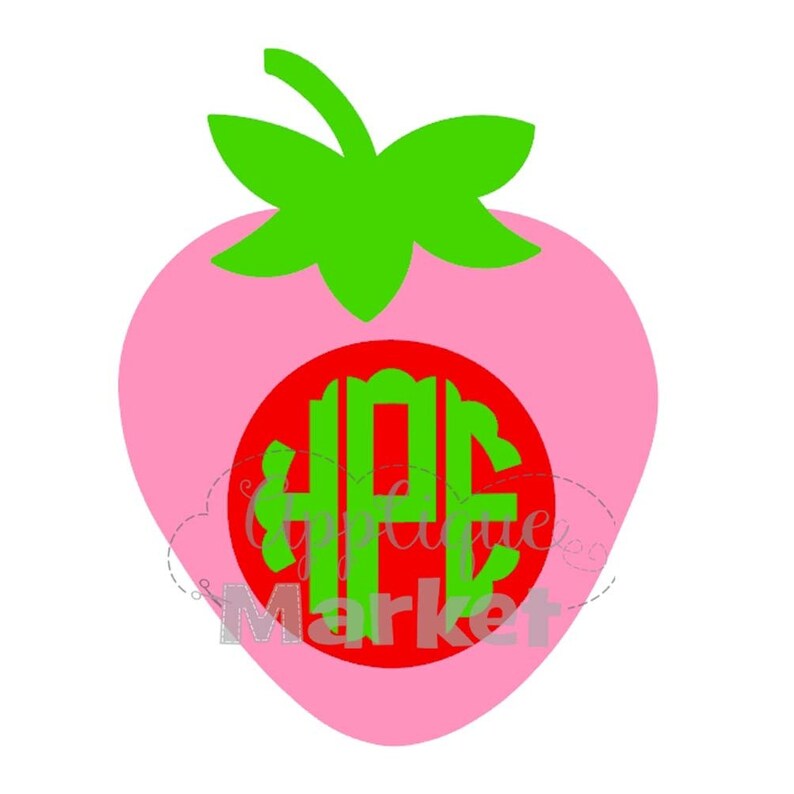 Marco de monograma de fresa SVG DXF EXP - Etsy España