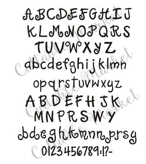 EXCLUSIVE Happy Alphabet Font SVG - Etsy
