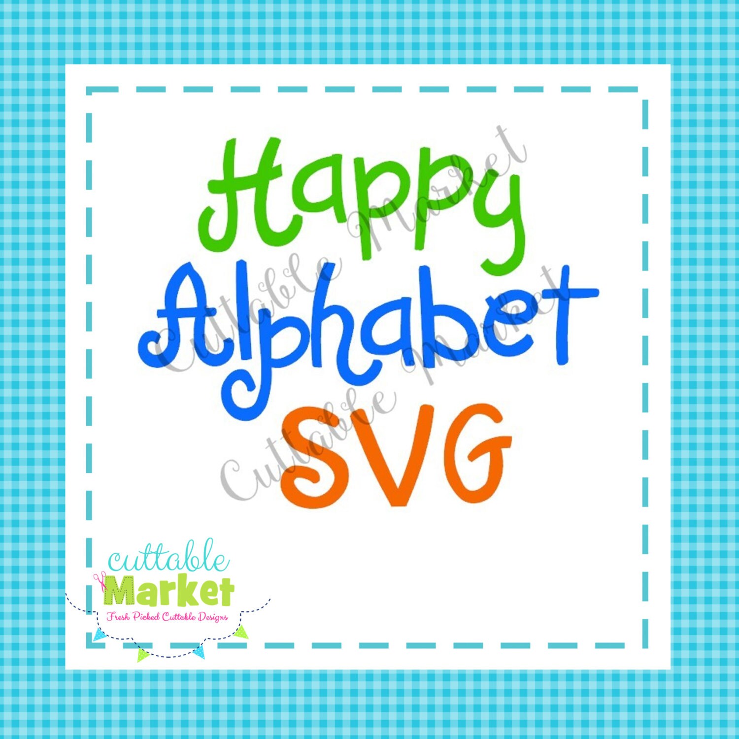 EXCLUSIVE Happy Alphabet Font SVG | Etsy