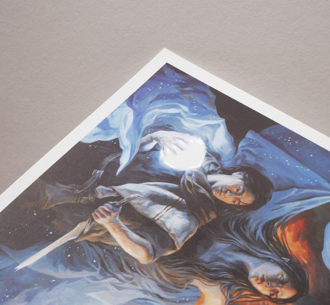 Stealing a Silmaril - Beren and Luthien Art Print 7 X 10 | Acrylic ...