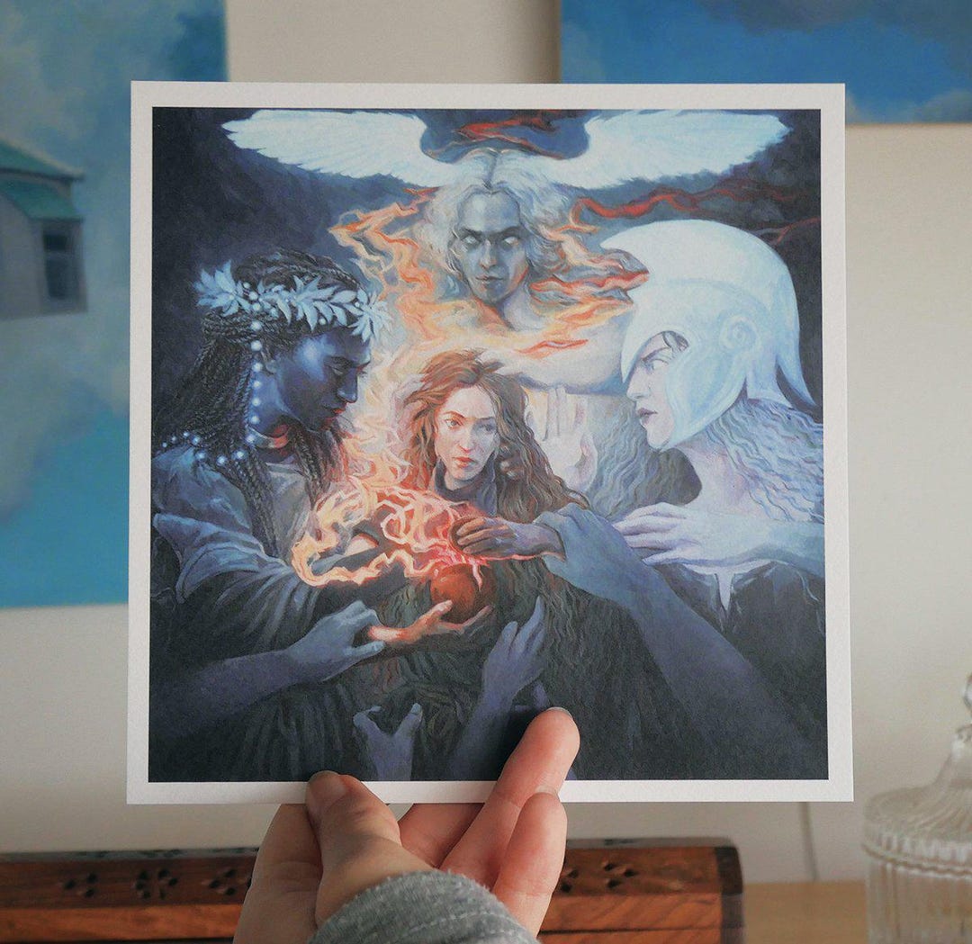 Pandora: Created for Ill Mythology Art Print 7 X 7, Acrylic Painting ...