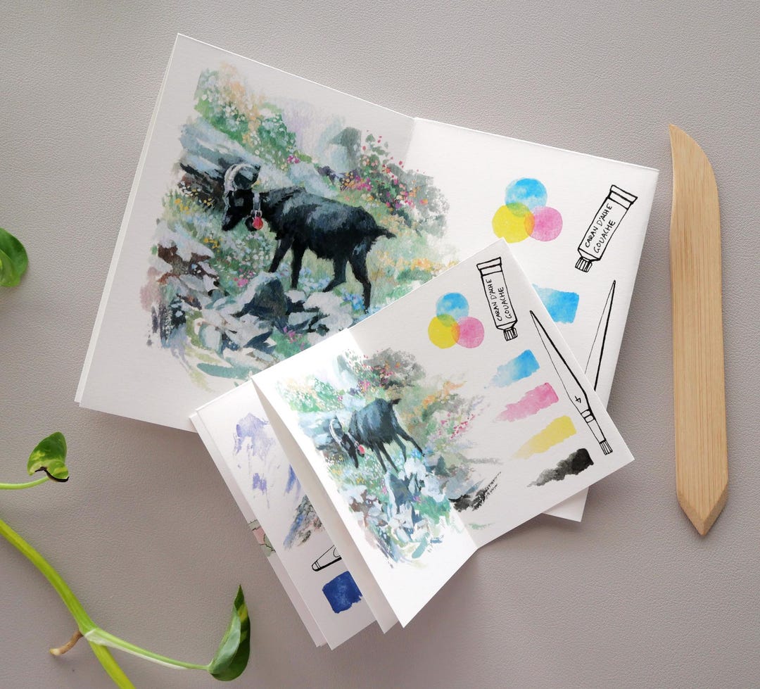 Travel Sketchbook Art Zine: Switzerland | Gouache & Watercolor ...