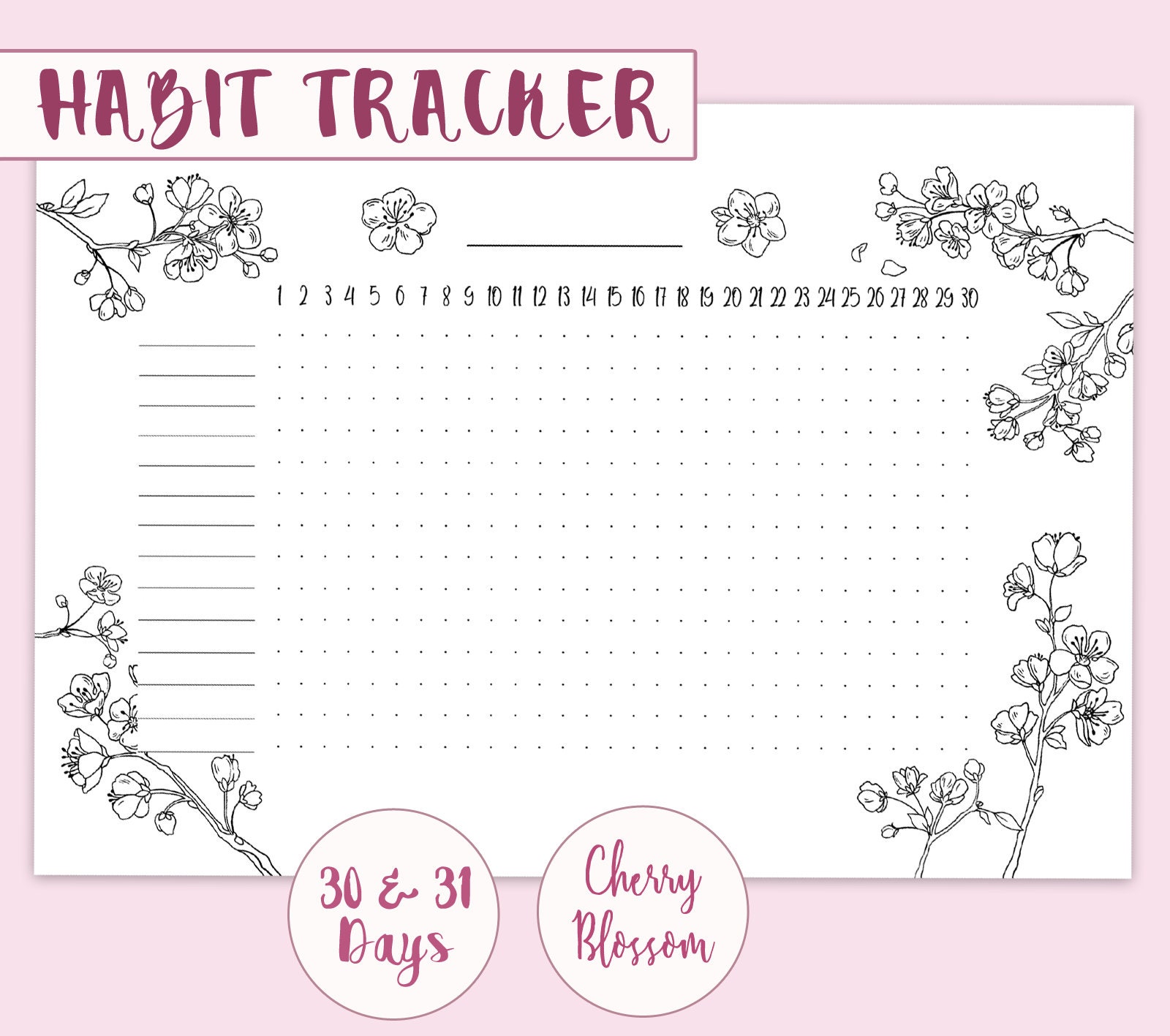 Bullet Journal Coloring Pages