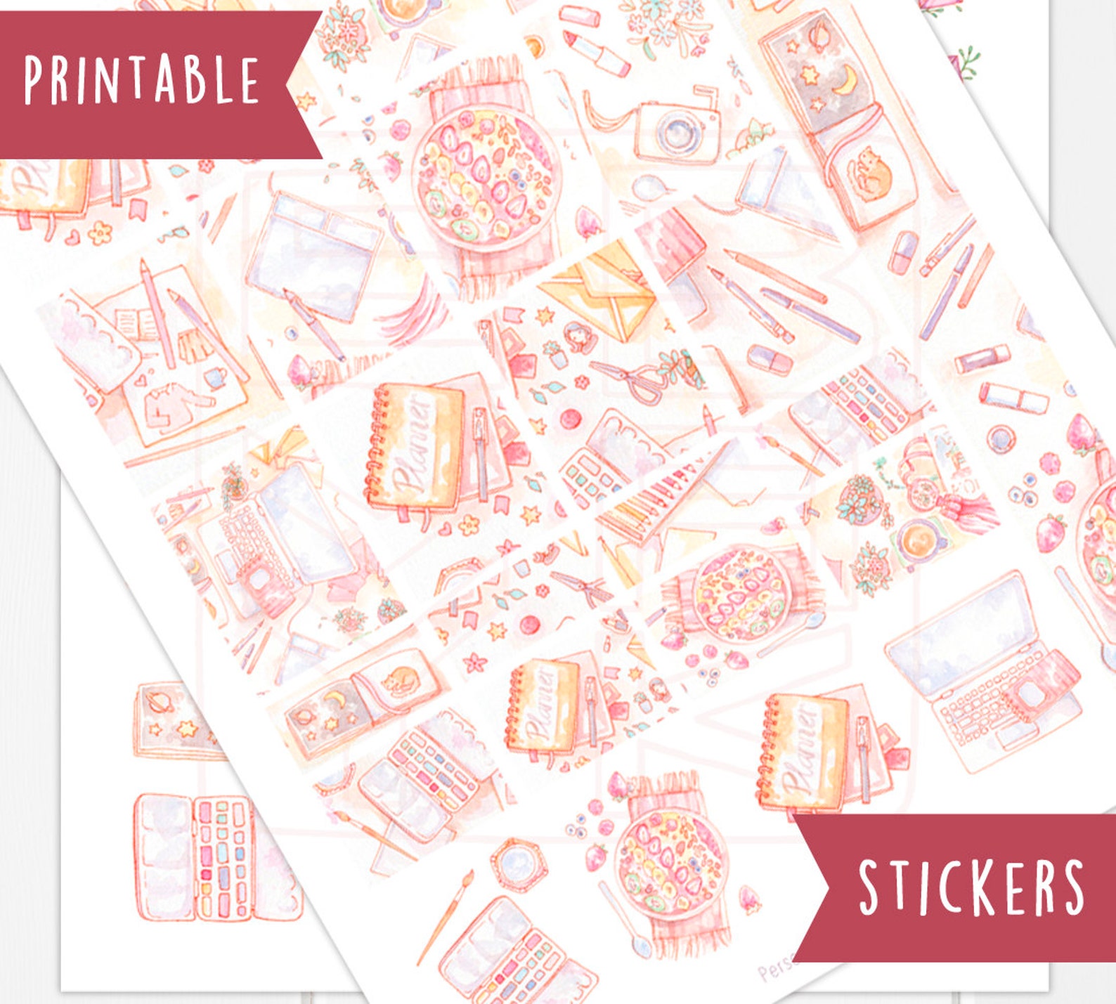 Creative Blogger Stickers Printable 'creative Life' - Etsy