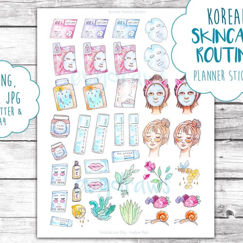 Skincare Routine Printable | Etsy