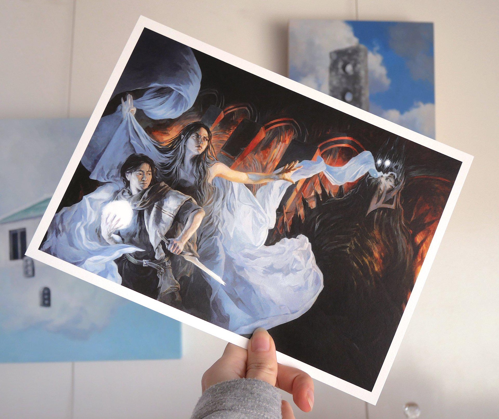Stealing a Silmaril - Beren and Luthien Art Print 7 X 10 | Acrylic ...