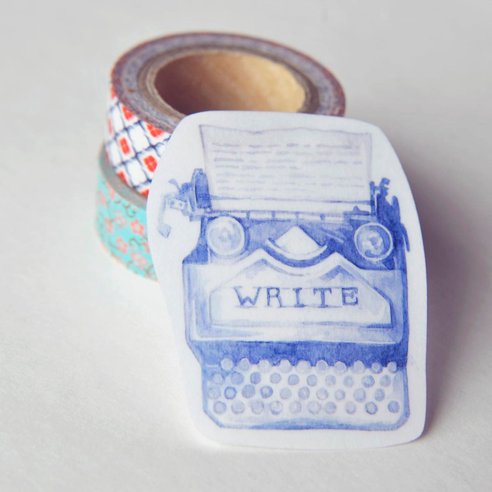 Blogging & Writing Stickers PRINTABLE Typewriter, Journals, Coffee ...