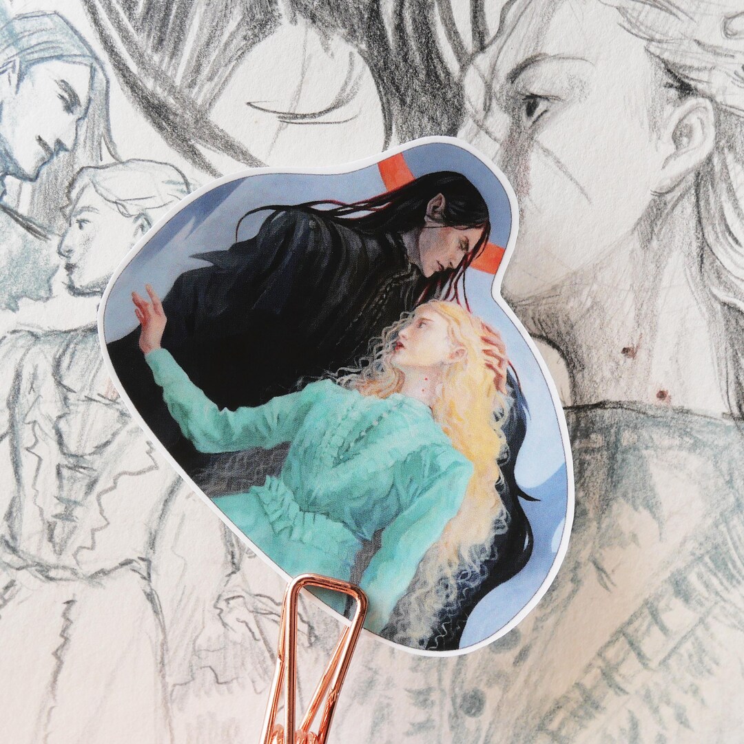 Dracula Vinyl Sticker, Count Dracula & Lucy Westenra, Transparent ...