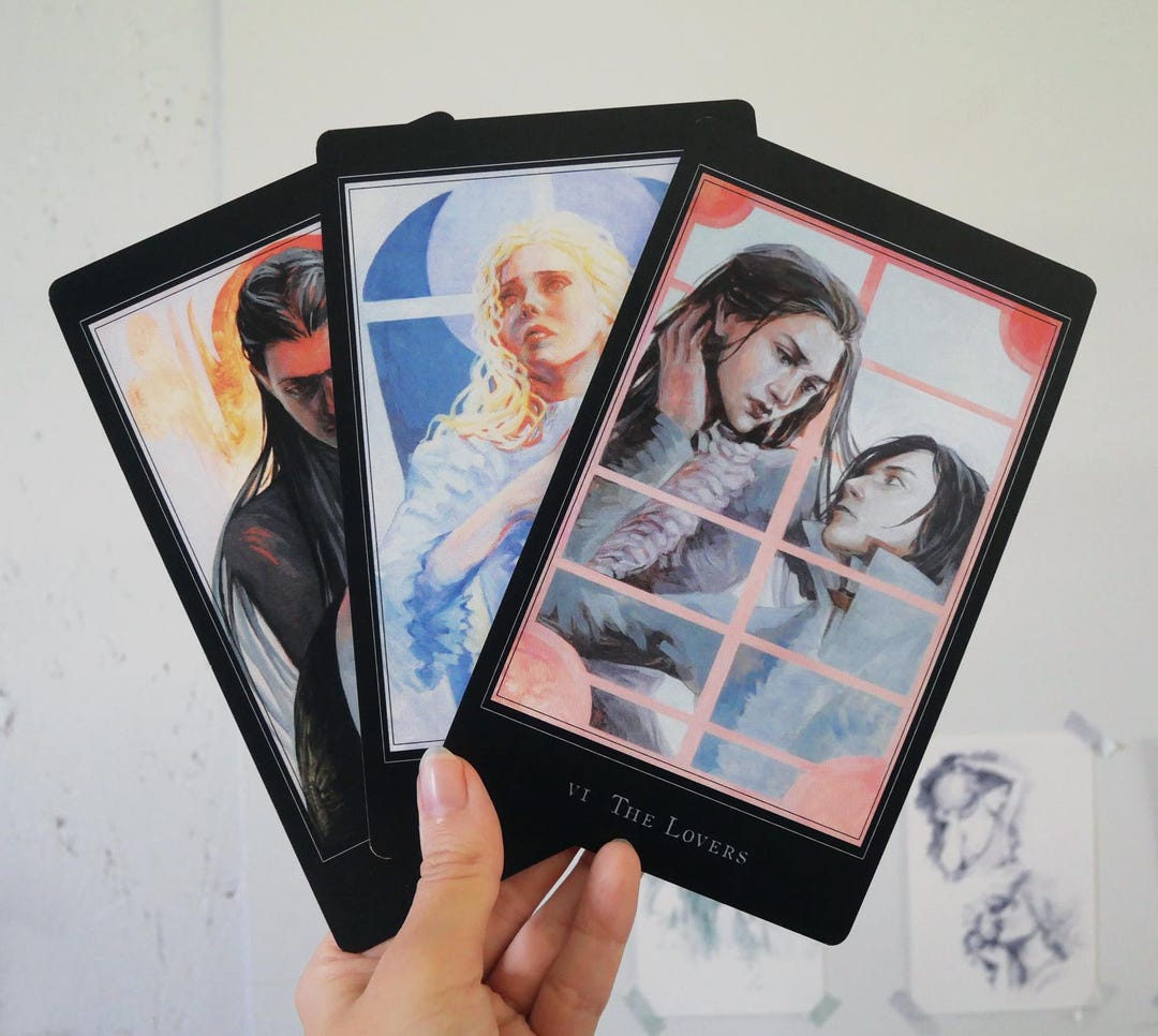 Dracula Tarot Illustration Prints, Vampire Tarot Art Print, Bram Stoker ...