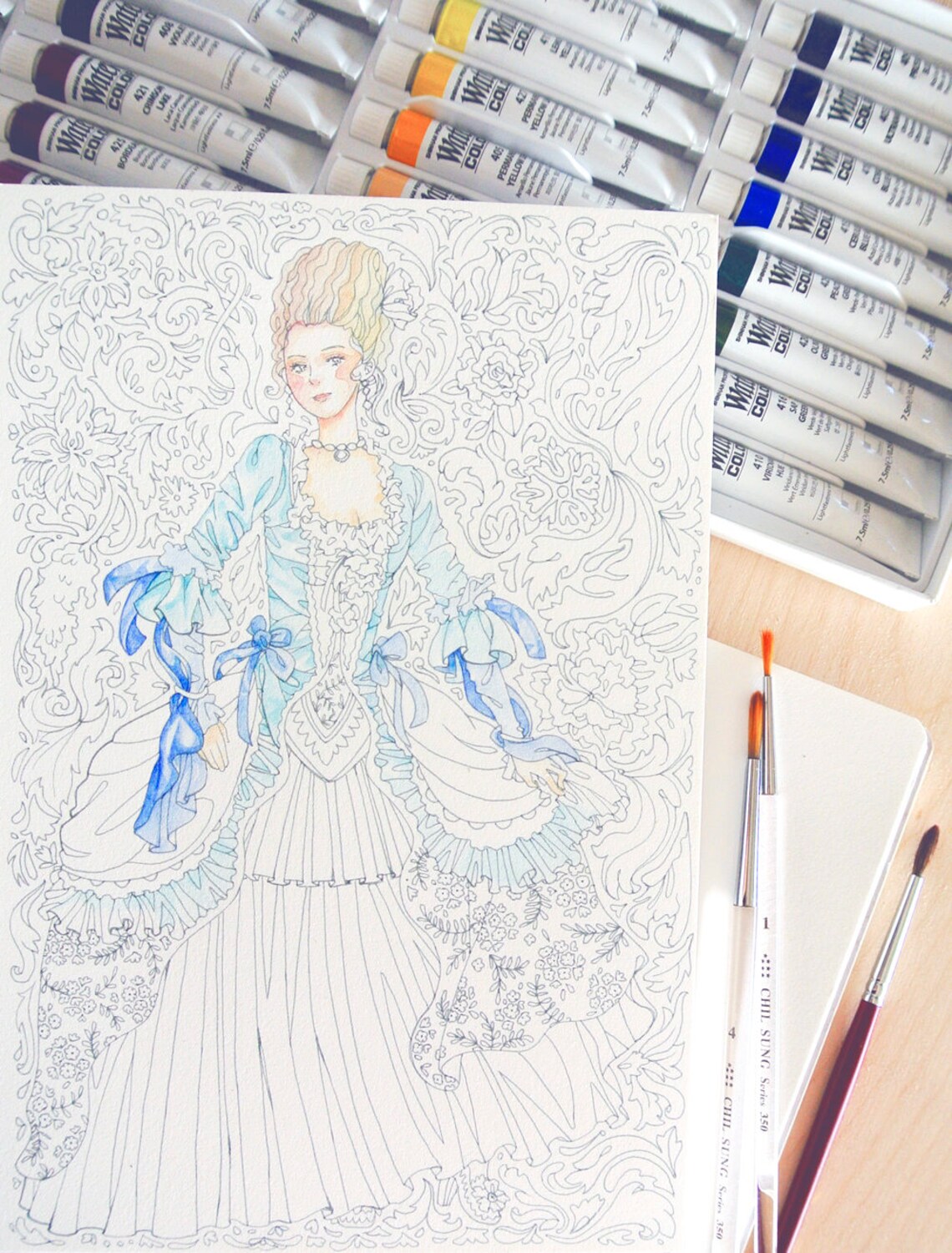 Women of History marie Antoinette Coloring Page - Etsy