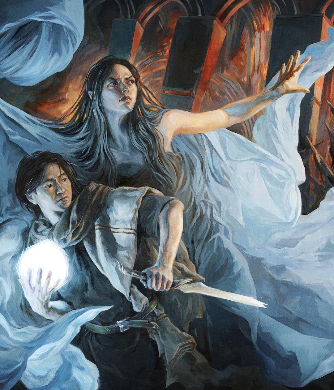 Stealing a Silmaril - Beren and Luthien Art Print 7 X 10 | Acrylic ...