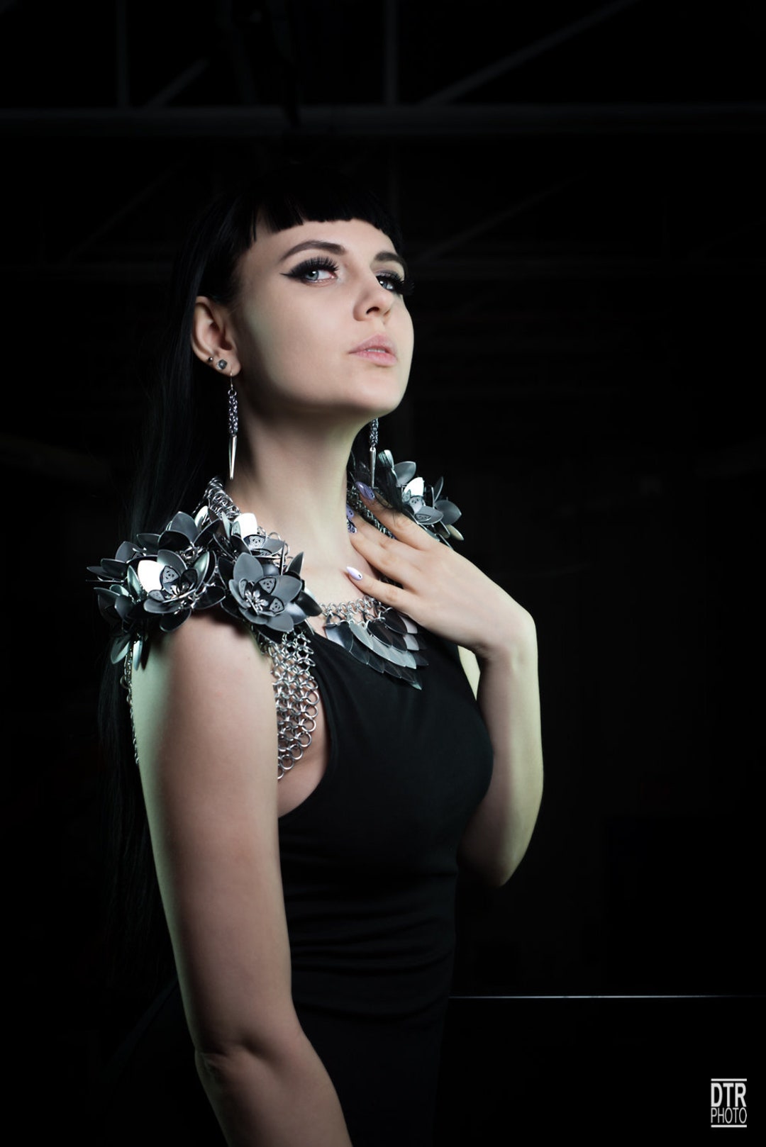 Scalemail Flower Bolero in Chainmail - Etsy