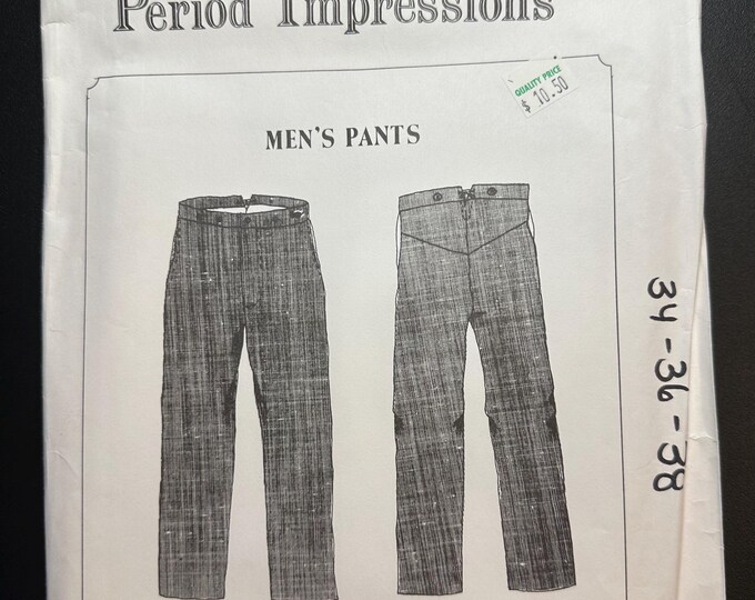 Patterns for Period Impressions Sewing Pattern 705 , Men’s Pants - Etsy