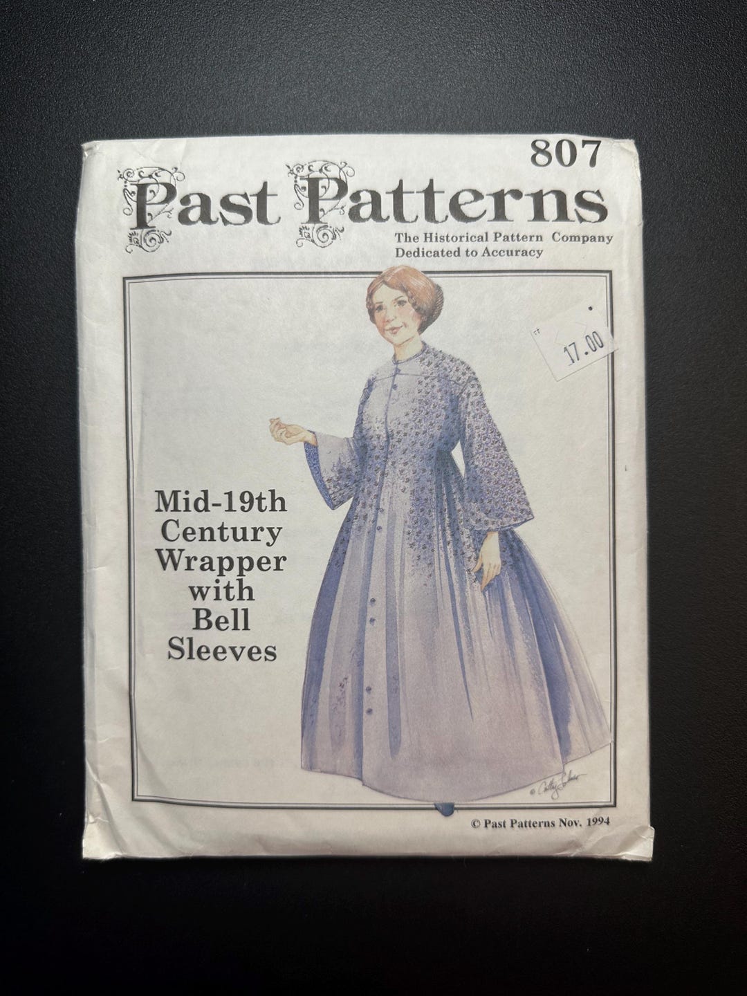 Past Patterns 807 Sewing Pattern, Mid-19th Century Wrapper With Bell ...