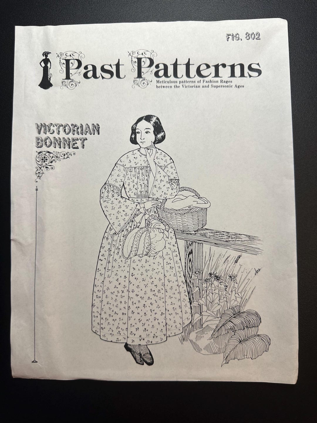 Past Patterns Sewing Pattern 802 , Victorian Bonnet - Etsy