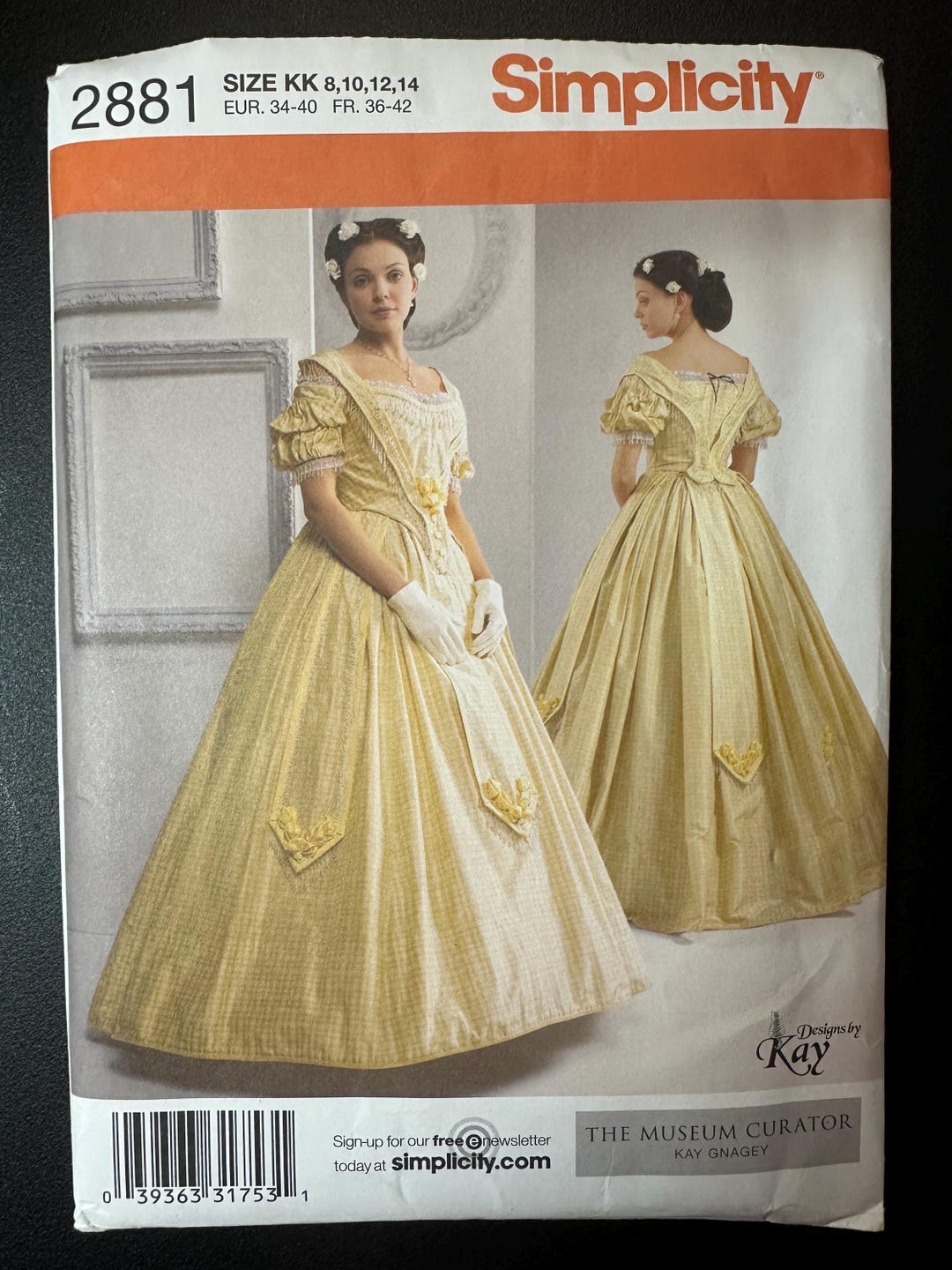 Simplicity 2881 Sewing Pattern, Misses’ Costume Civil War Dress Pattern ...