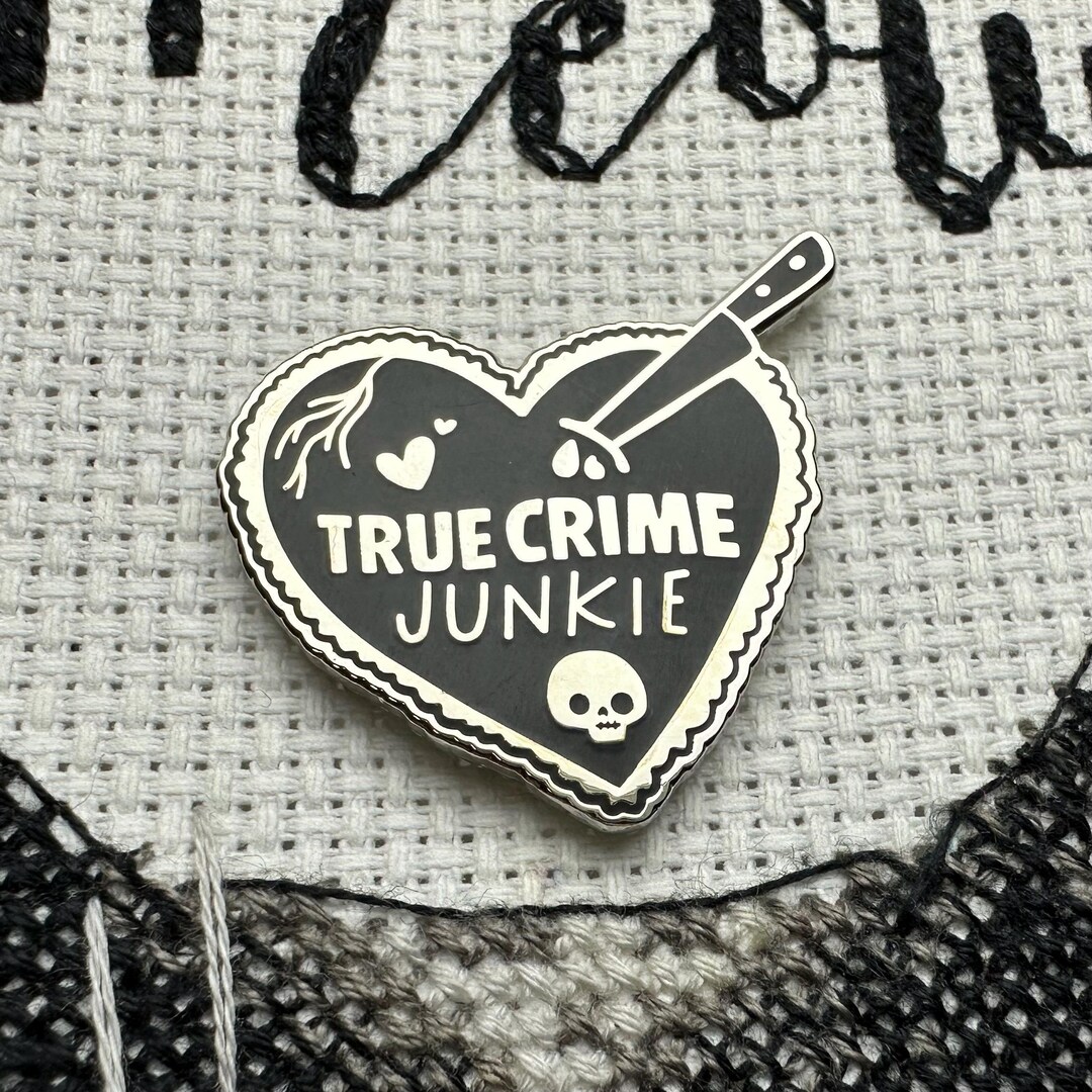 Needle Minder, Needle Keeper, “true Crime Junkie”, Heart, Knife, Skull ...