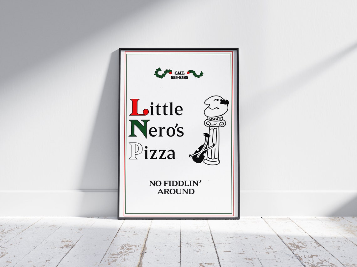 Little Neros Pizza Printable Kitchen Wall Art Pizza Art - Etsy