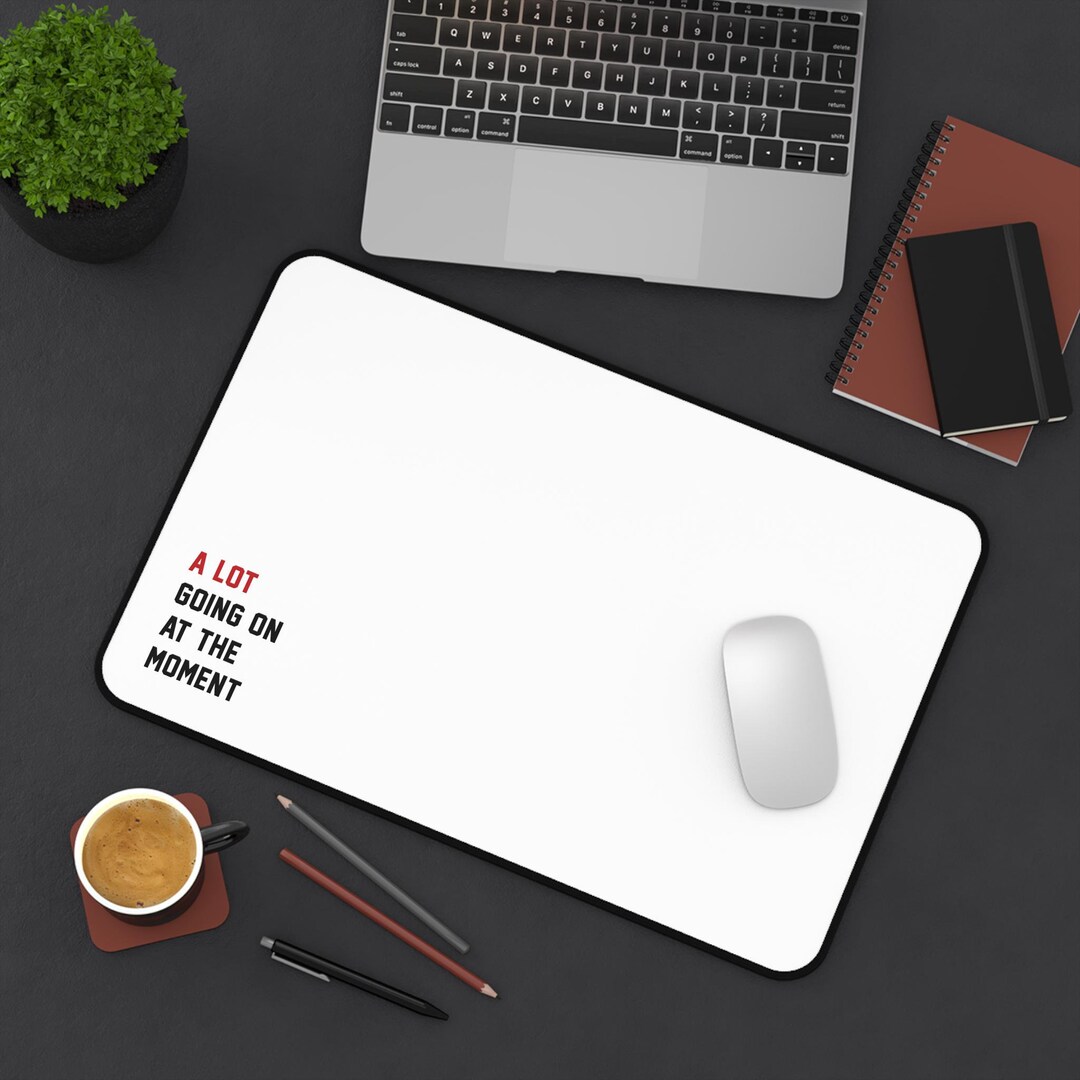 A Lot Going on at the Moment Desk Mat, Red Taylor Mousepad, Swiftie ...