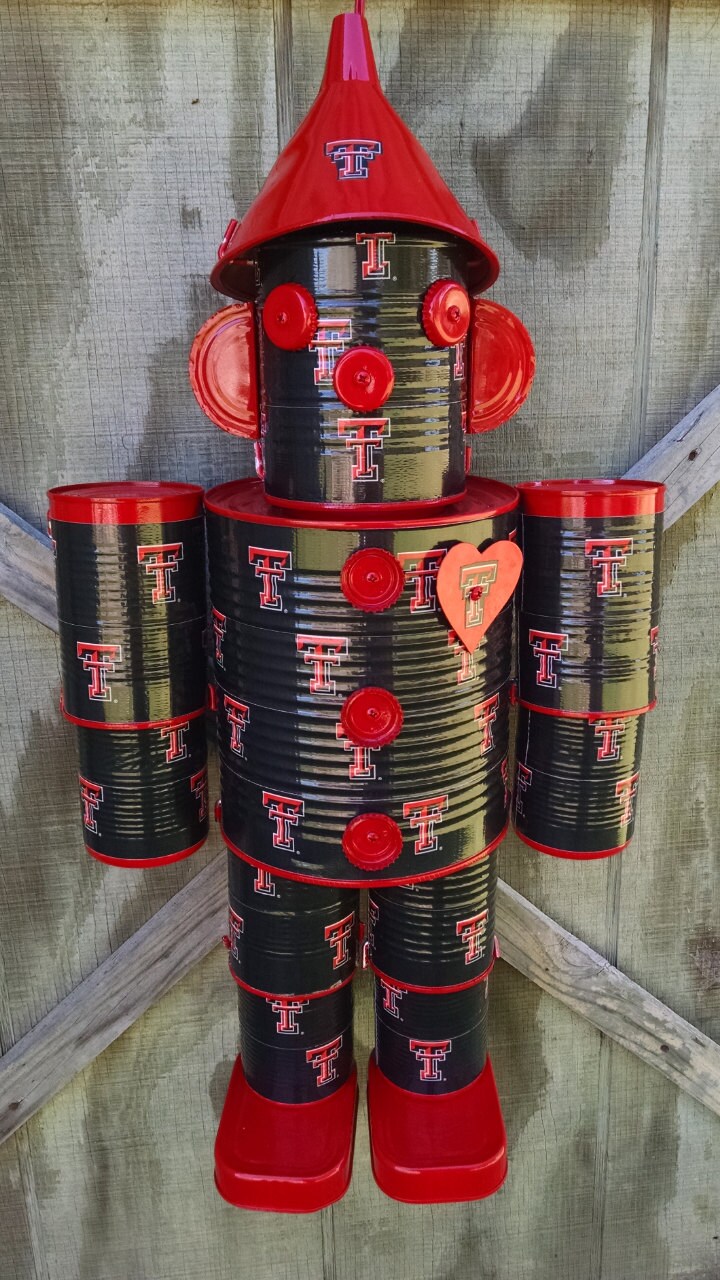 Texas Tech Metal Tin Man | Etsy