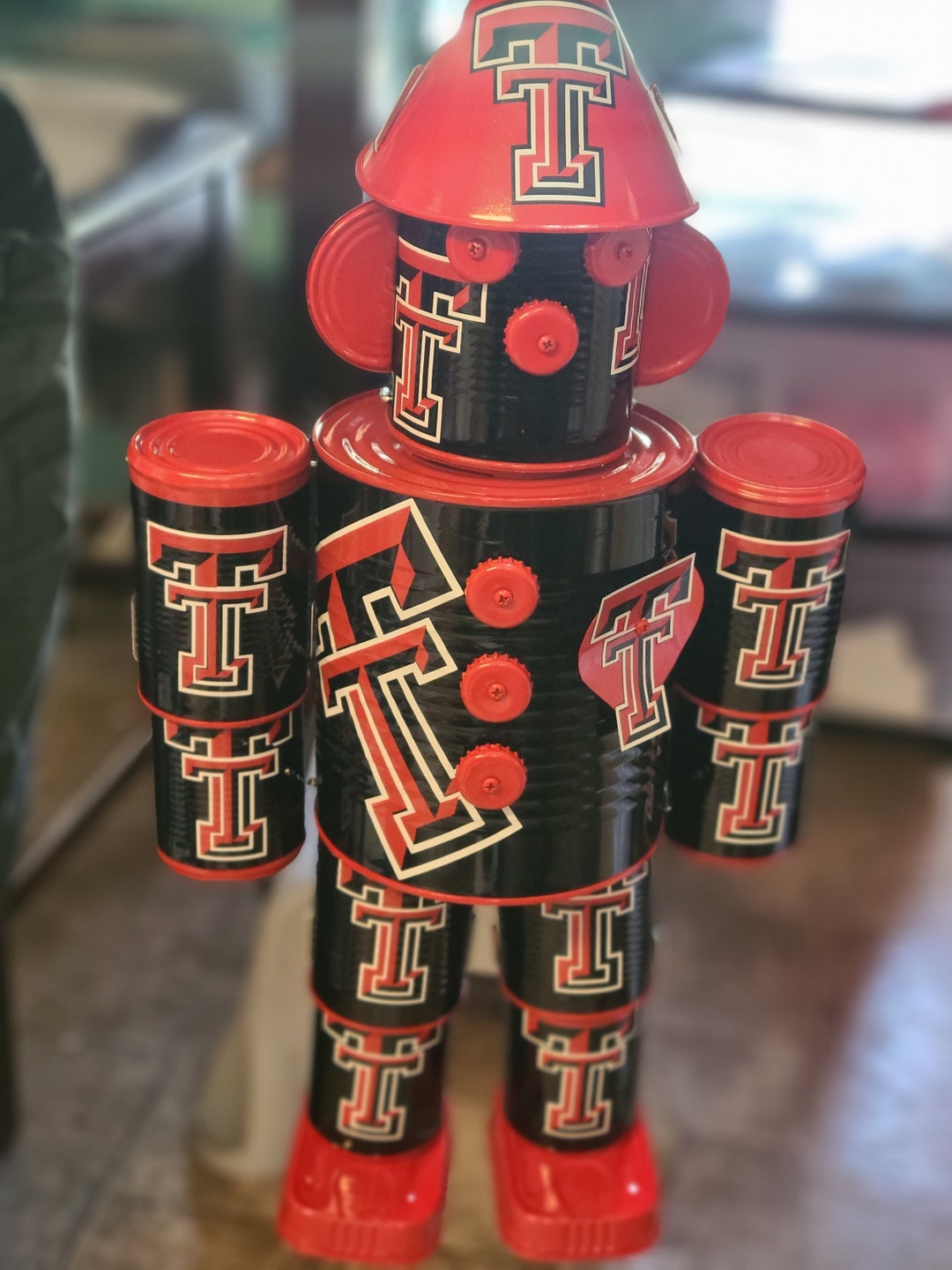 Texas Tech Metal Tin Man - Etsy
