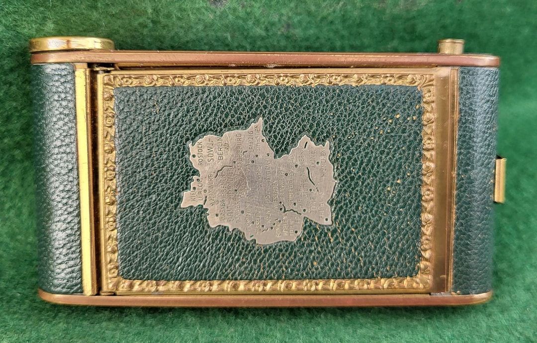 Vintage Camera Type All in One Powder Compact With Lipstick Holder and ...