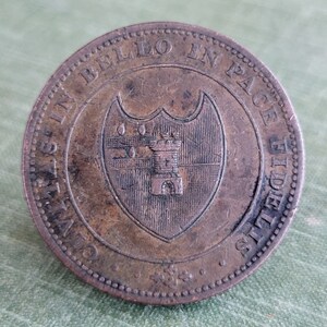Antique One Penny Token. 1811 Worcester One Penny Token Worcester City ...