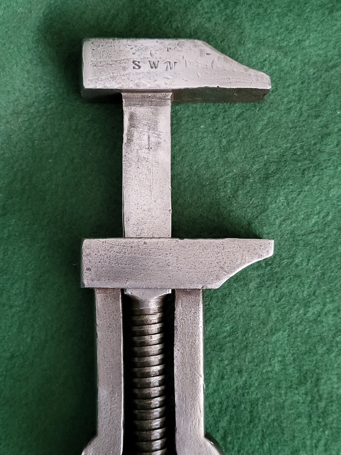 Antique Double Bar Adjustable Spanner. Large Heavy Antique Double Bar ...