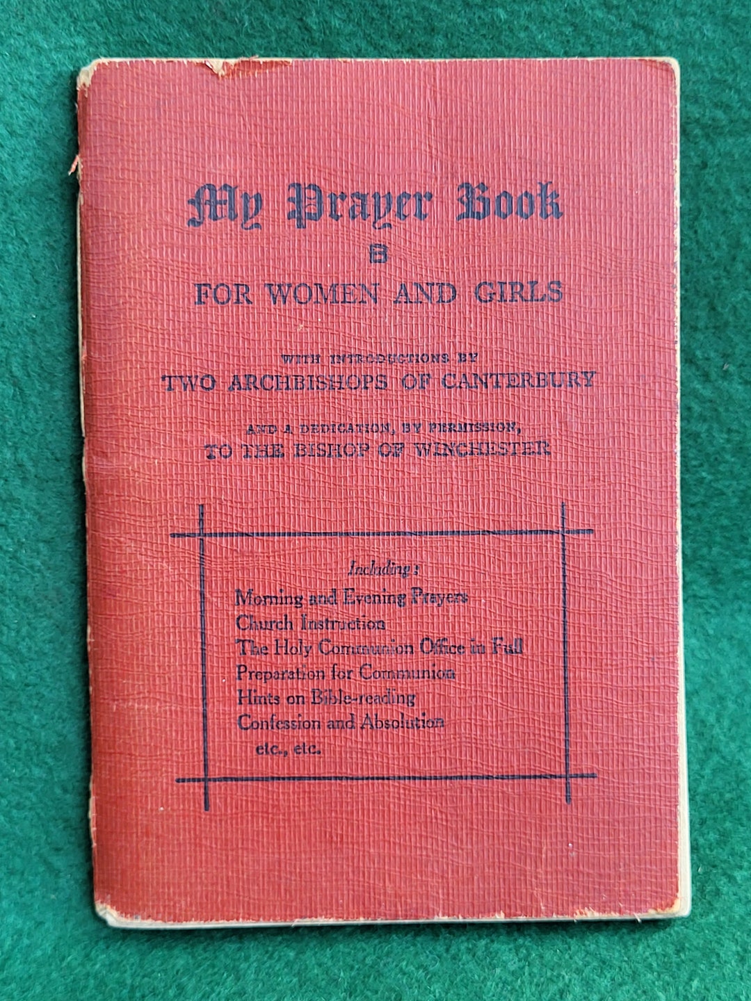 Vintage Prayer Book My Prayer Book B for Women and Girls 1935 ...