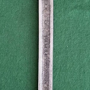 Vintage Lister Spanner - Vintage Lister 5/8 W and 9/16 W Open End ...