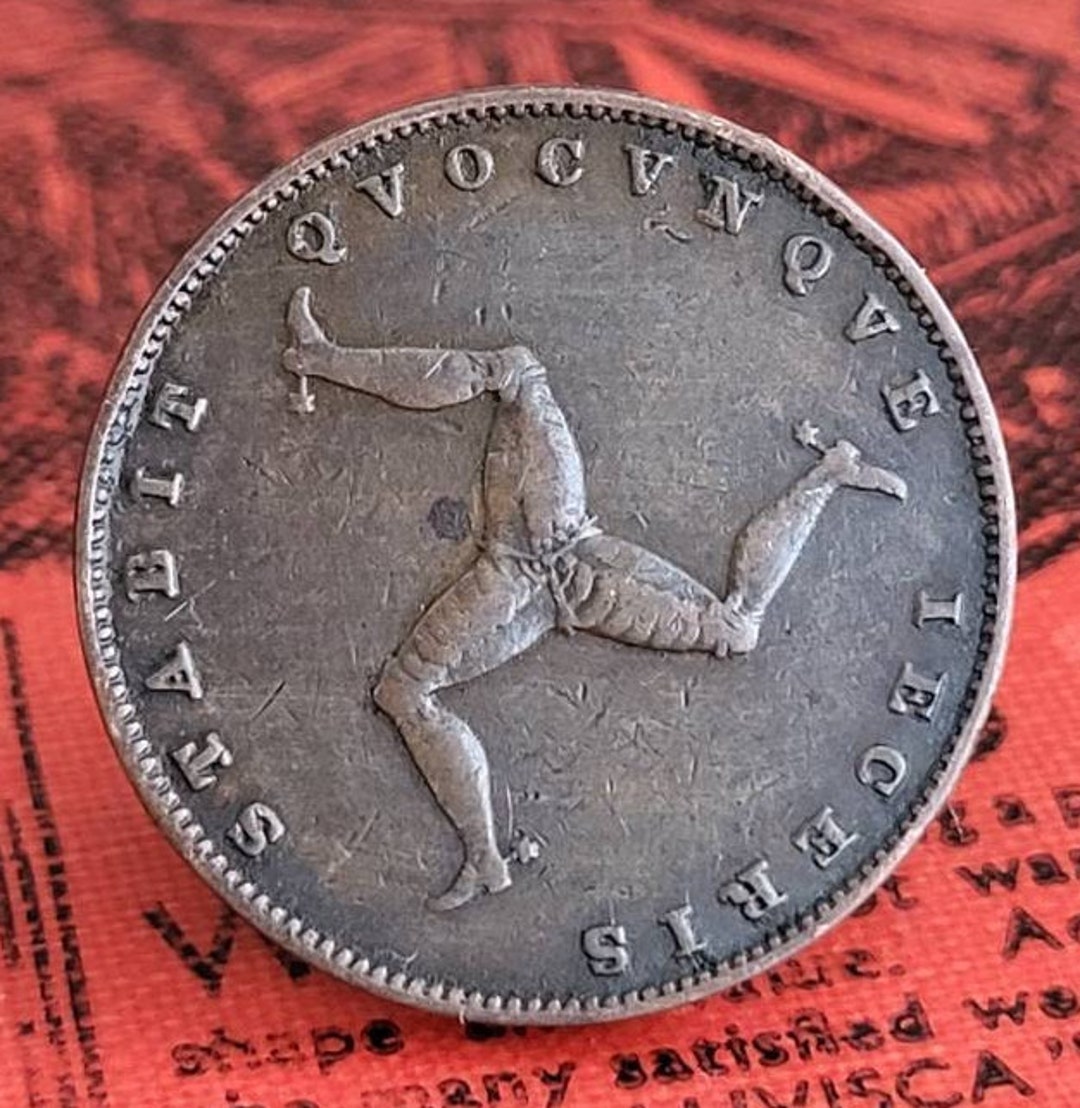 1839 Queen Victoria Isle of Man Farthing. I.O.M Farthing 1839. Isle of ...