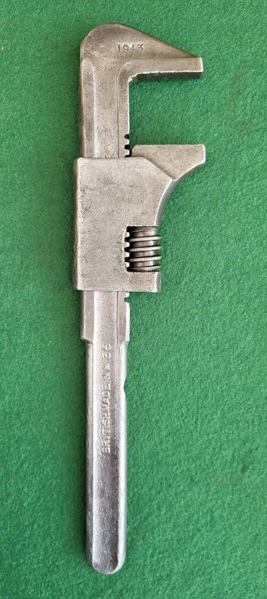 Vintage WW II 1943 Jenbro - British Made Adjustable Spanner. Vintage ...