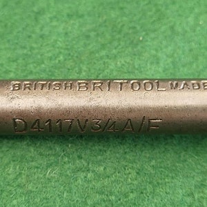 Four Vintage 1950's Ex British Army Britool Ring Spanners. Vintage ...