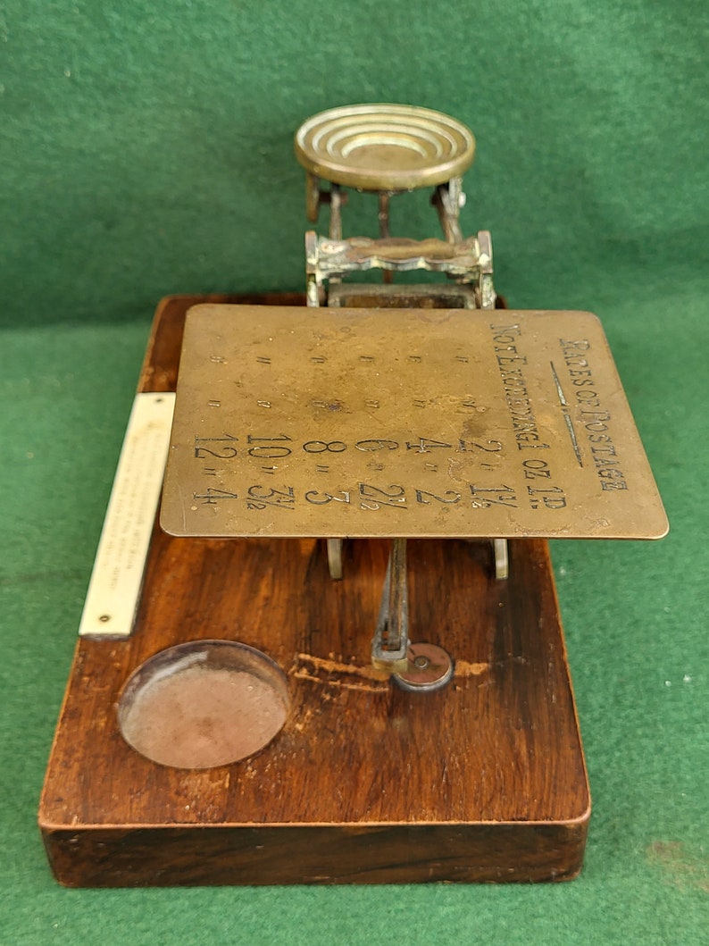 Antique Post Office Weighing Scales. S. Mordan & Co Brass Postal Scales ...