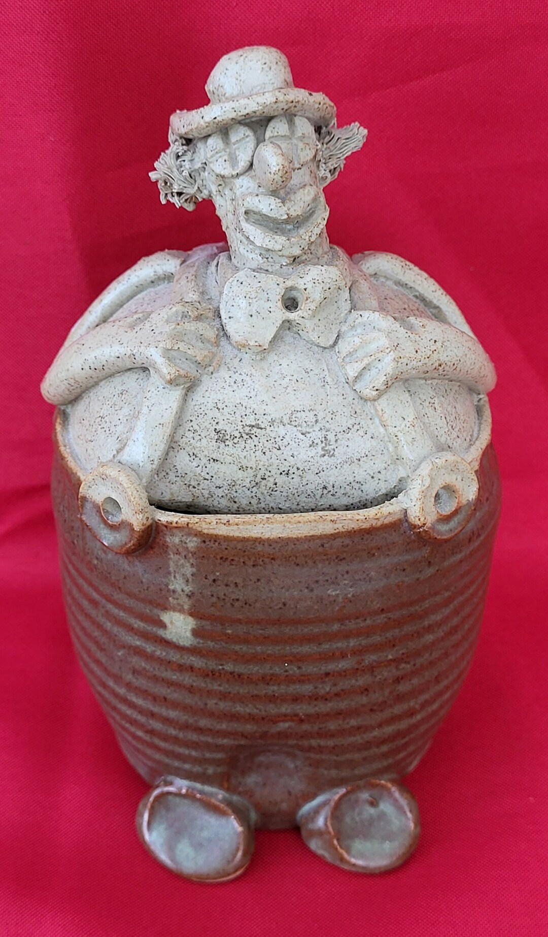 Vintage Clown Money Box. Vintage Studio Pottery Clown Money Box ...