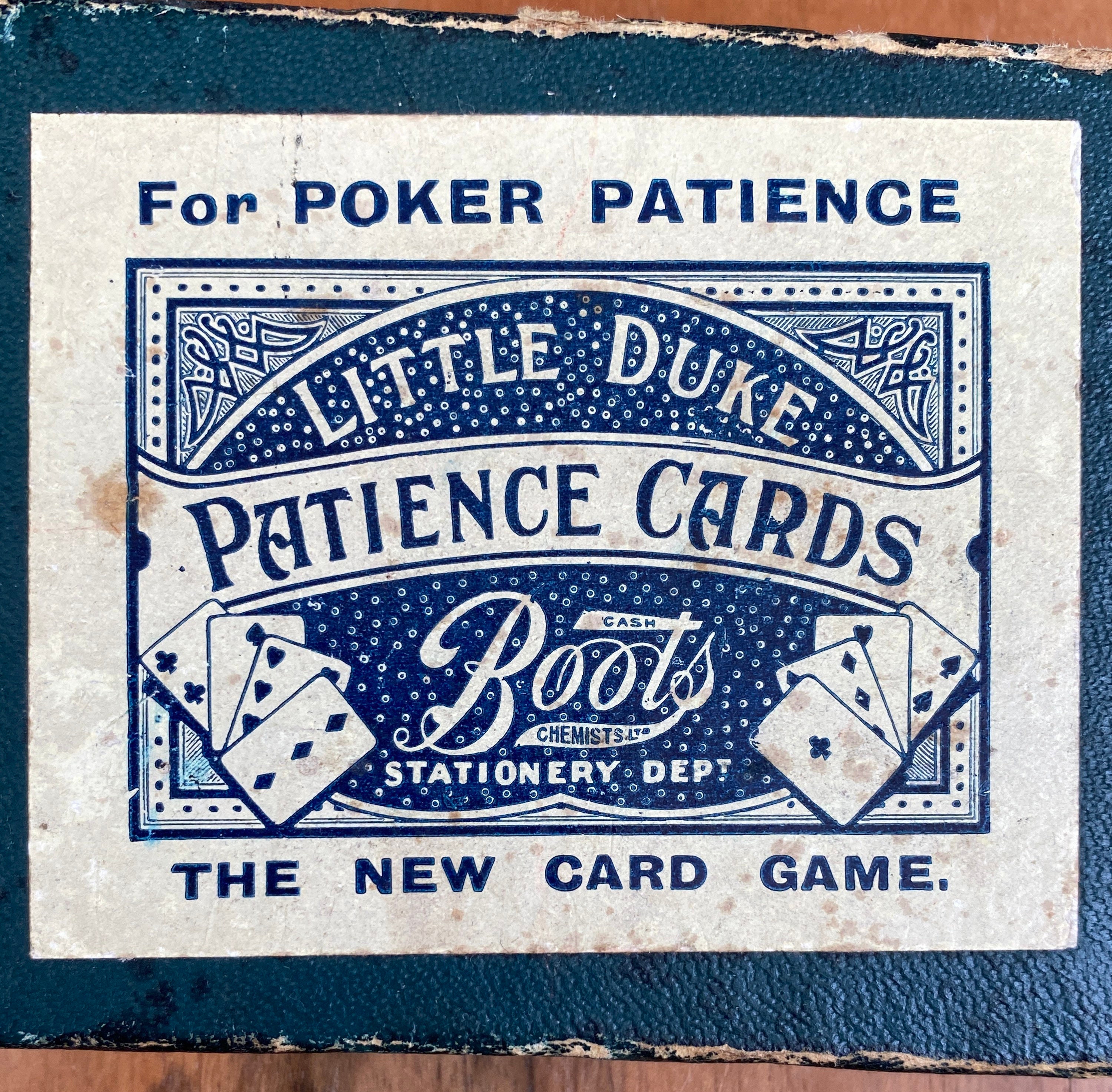 Antique Little Duke Poker Patience With Four Decks of Little Duke 24 ...