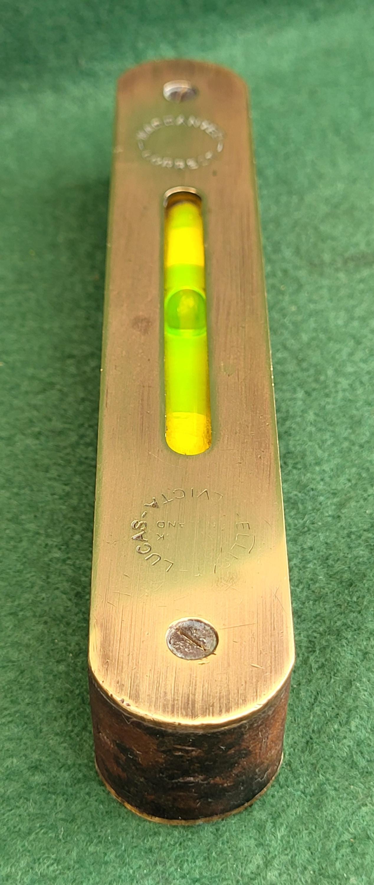 Vintage Wood and Brass Spirit Level. Vintage Elliott-lucas 6 Inch Wood ...