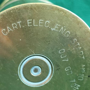 Vintage Jet Engine Brass Starter Cartridge - Cart. Elec. Eng. Start No ...