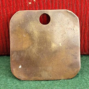 Vintage Brass Pit Check. Old Mining Pit Check for Bilsthorpe Colliery ...