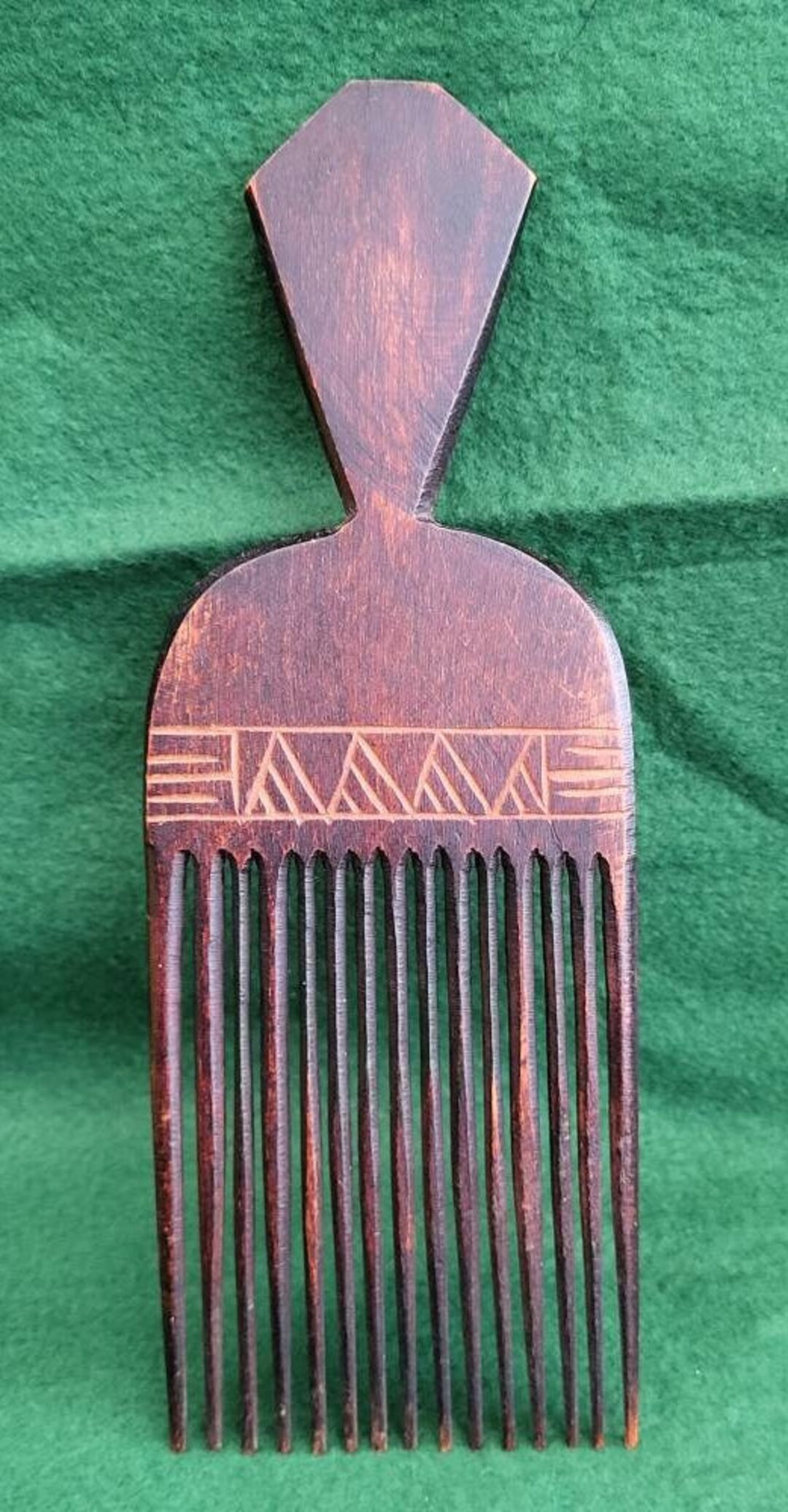 Lovely Vintage Carved Wood Afro Comb. Vintage Hand Carved - Etsy