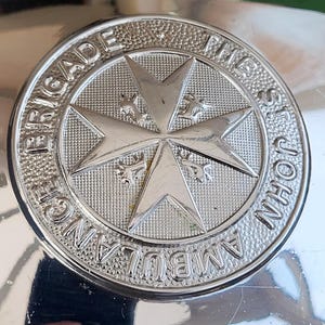 Vintage SJAB Belt Buckle and Leather Belt - Saint John Ambulance ...