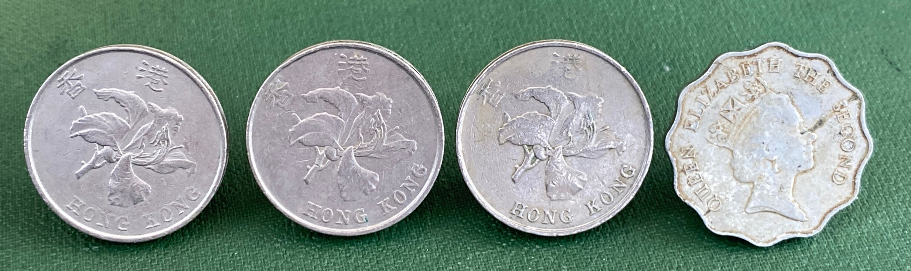Four Vintage Hong Kong Coins 1989 HKD Two Dollars Coin | Etsy