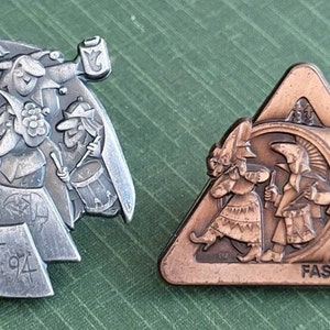 Two Vintage Fasnacht Badges. Vintage Fasnacht Badges 1992 and - Etsy