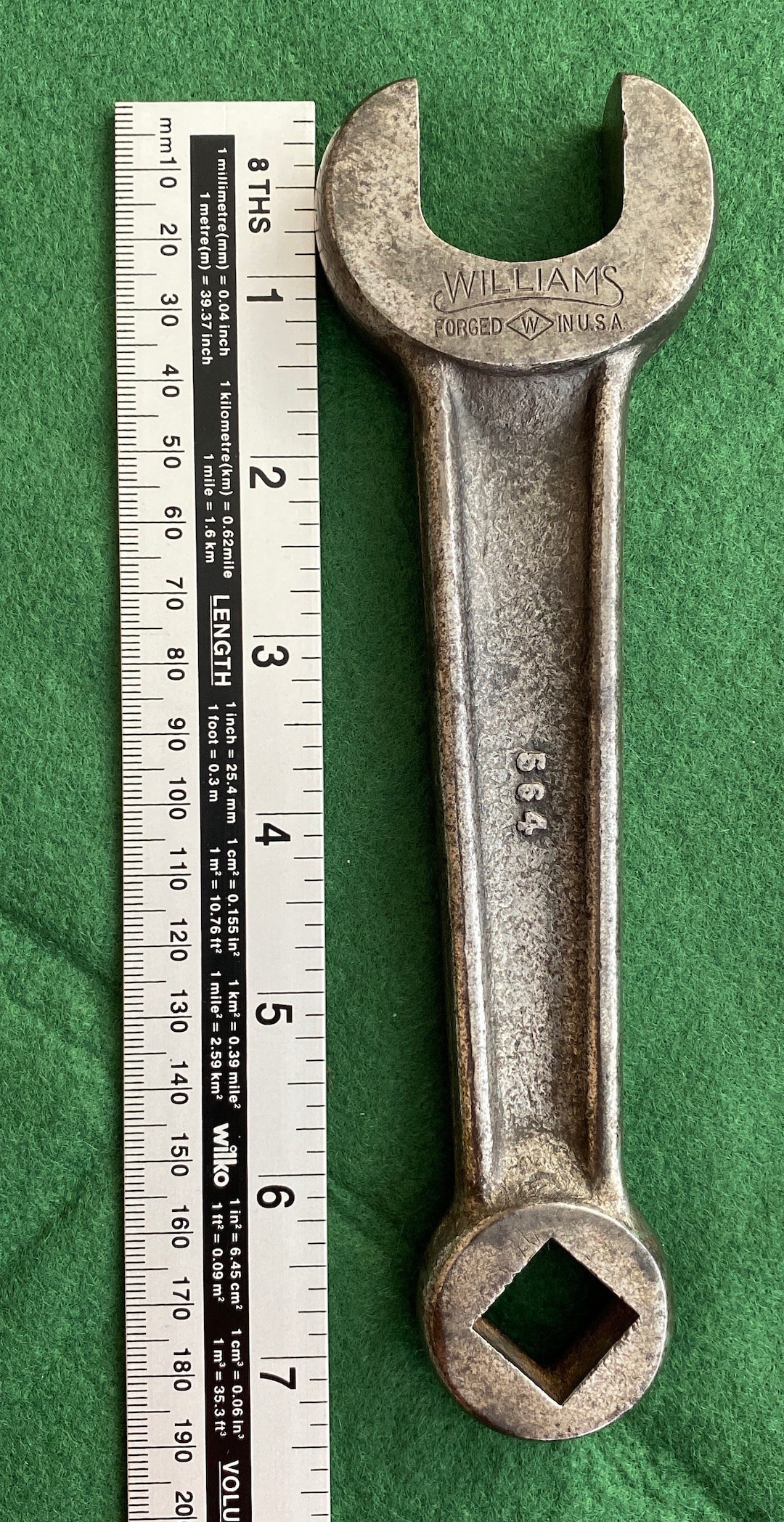 Vintage Williams Lathe Tool Post Wrench. Vintage Williams Forged in USA ...