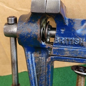 Vintage Unusual Jewellers Bench Vice. Small Strong Bench Vice ...